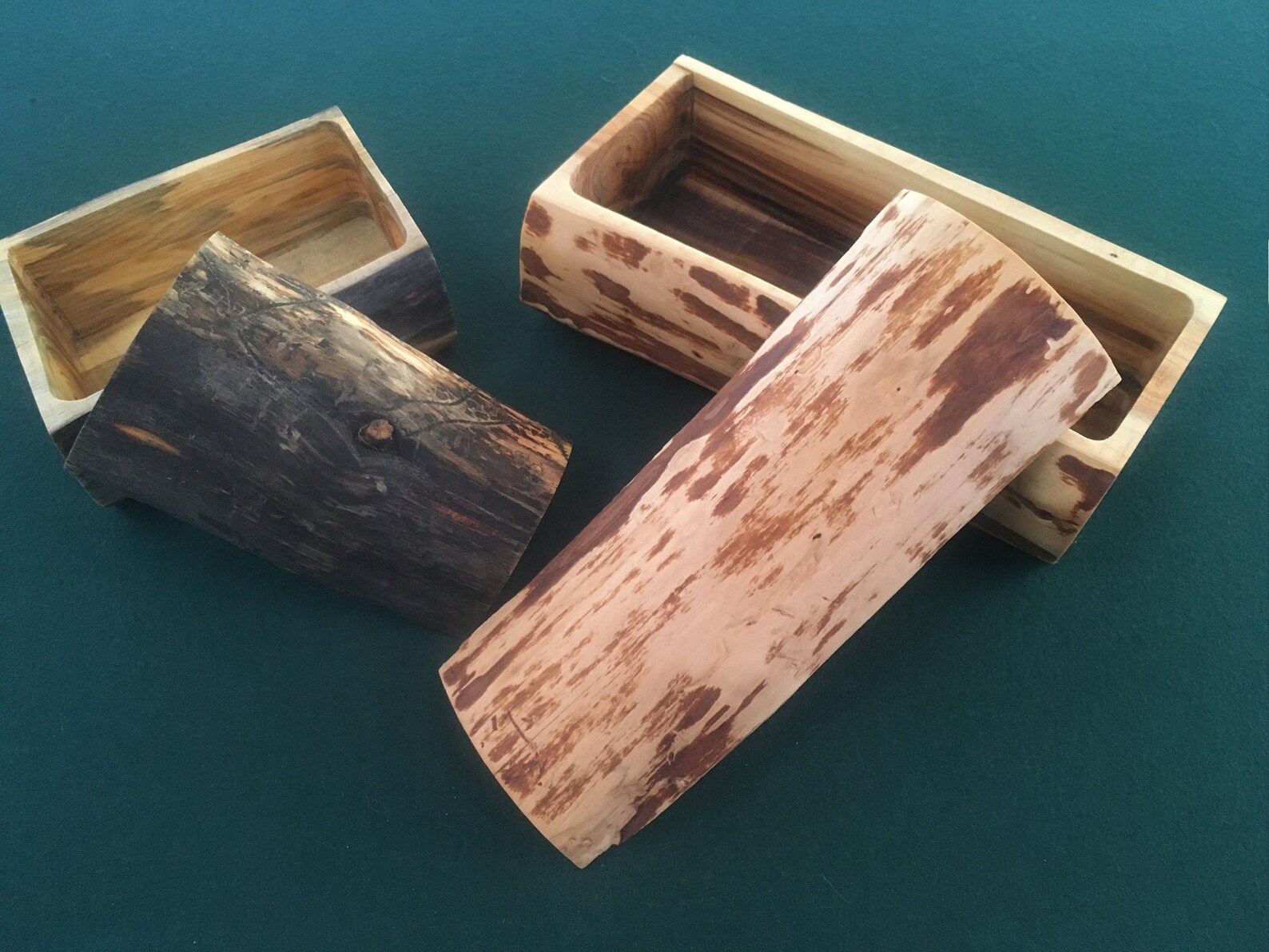 Handcrafted Wood LOG Box With Lid / Sustainably Sourced Wood - Etsy