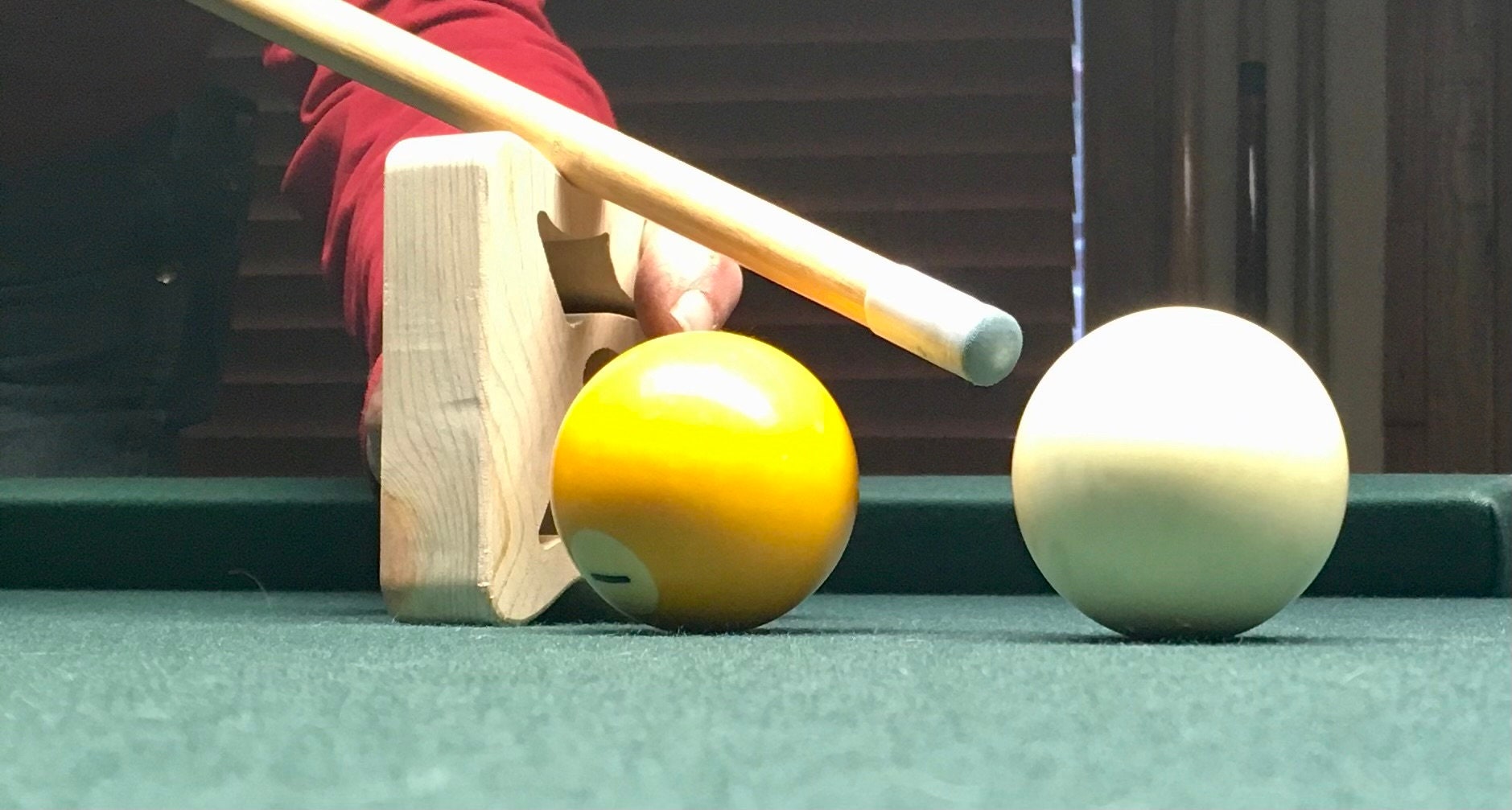 Handcrafted BILLIARDS POOL BRIDGE Cue Holder Stand / Adaptive Hold ...