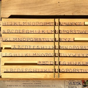 Handcrafted Wood Word Finder Helper (for up to 7 Letters) / Crossword ...
