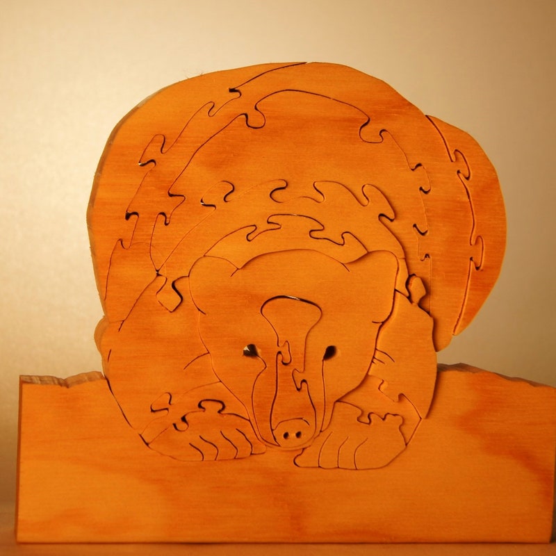 Polar Bear Puzzle - Etsy