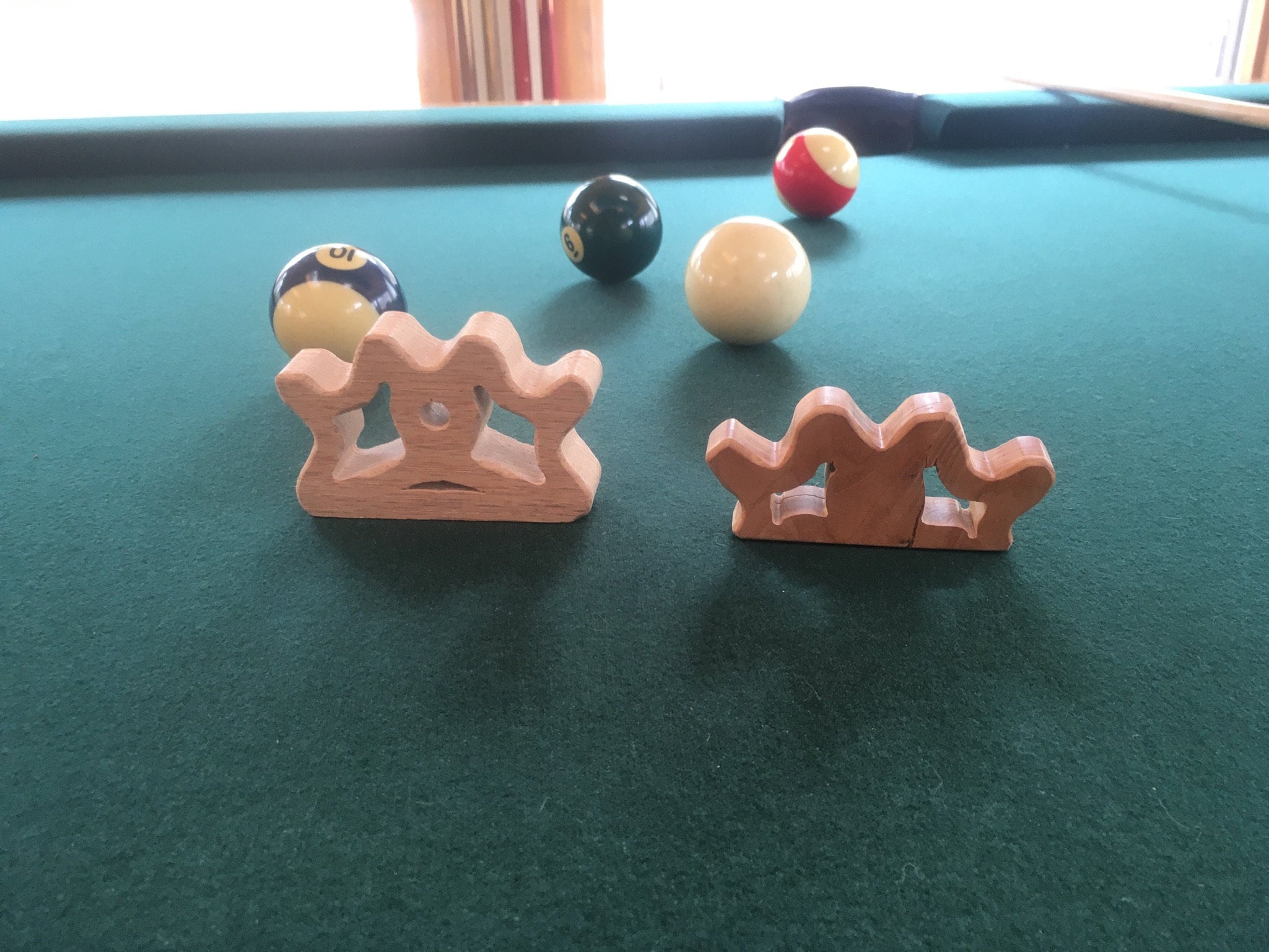 Handcrafted BILLIARDS POOL BRIDGE Cue Holder Stand / Adaptive Hold ...
