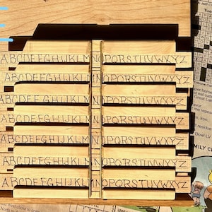 Handcrafted Wood Word Finder Helper (for up to 7 Letters) / Crossword ...