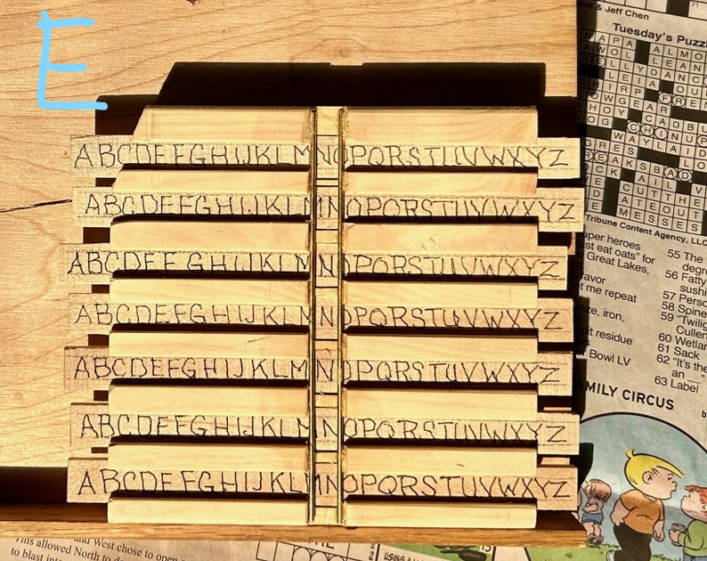 Handcrafted Wood Word Finder Helper for up to 7 Letters / - Etsy