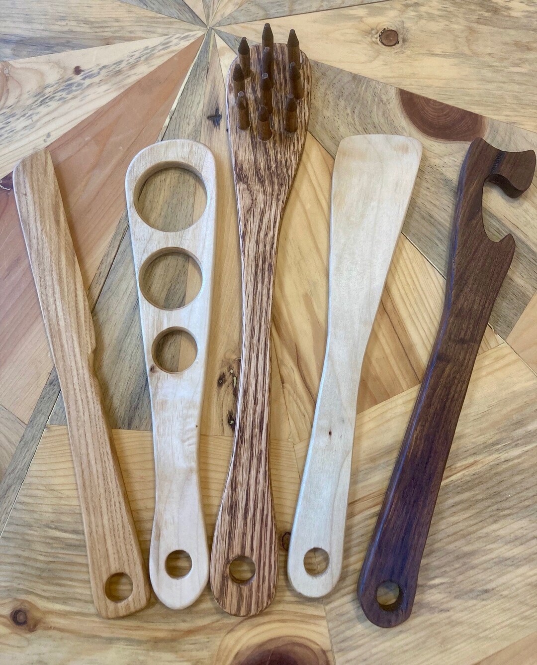 Handcrafted Assorted Wood SERVING UTENSILS / Sustainably Sourced ...