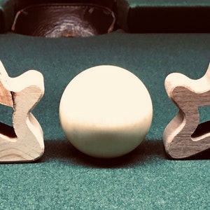 Handcrafted BILLIARDS POOL BRIDGE Cue Holder Stand / Adaptive Hold ...