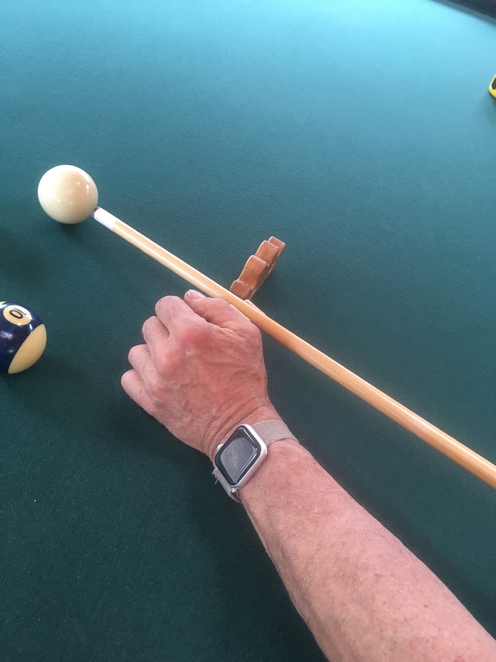 Handcrafted BILLIARDS POOL BRIDGE Cue Holder Stand / Adaptive Hold ...