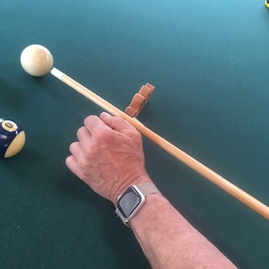 Handcrafted BILLIARDS POOL BRIDGE Cue Holder Stand / Adaptive Hold ...