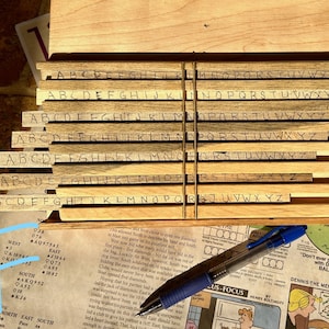 Handcrafted Wood Word Finder Helper (for up to 7 Letters) / Crossword ...