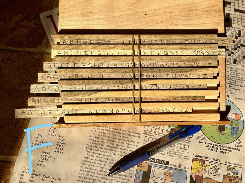 Handcrafted Wood Word Finder Helper for up to 7 Letters / - Etsy