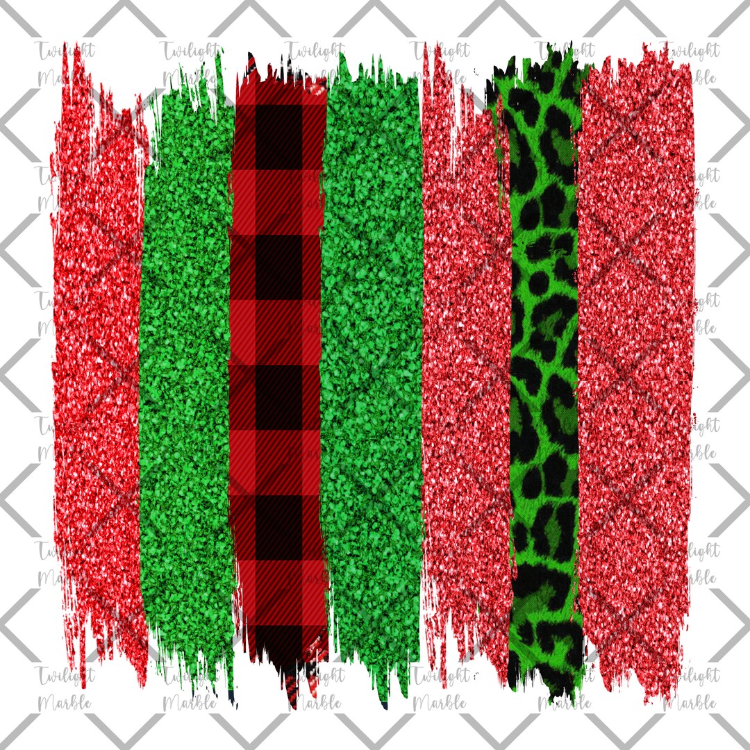 Christmas Brush Strokes, Leopard, Buffalo Plaid, PNG, Sublimation ...