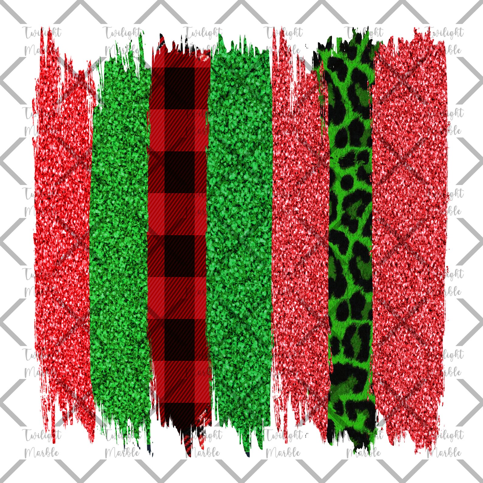 Christmas Brush Strokes, Leopard, Buffalo Plaid, PNG, Sublimation ...
