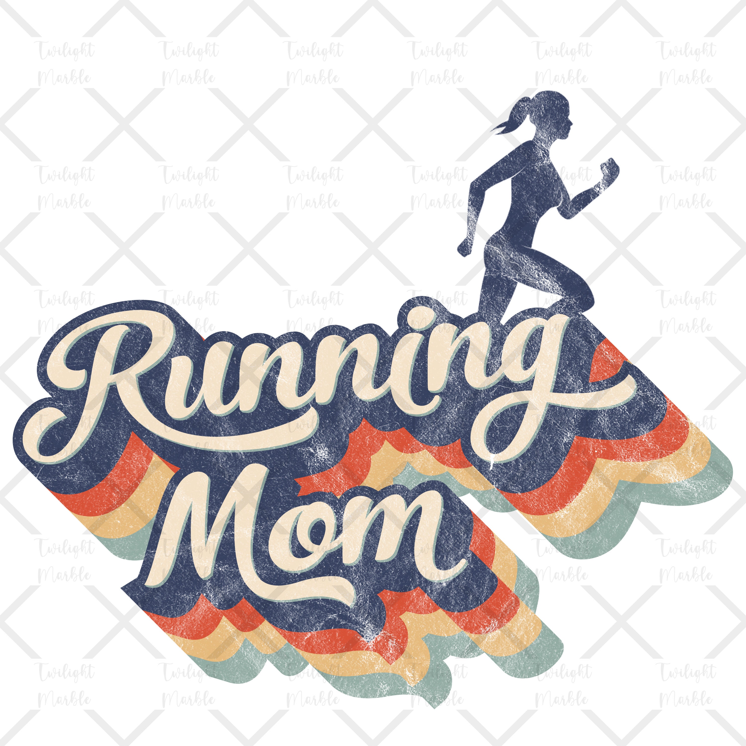 Retro Running Mom Sublimation Design Download | PNG | Digital Download ...