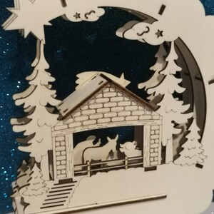 3D Laser Cut Nativity Nativity Scene Landscape, 3 Mm Thick - Etsy
