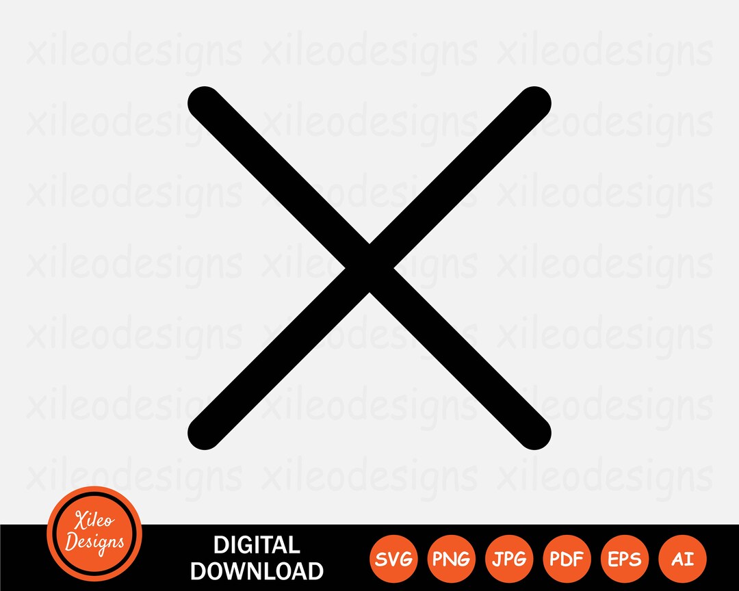 Cross Icon SVG X Mark Cancel Reject Wrong Incorrect off Sign Symbol ...