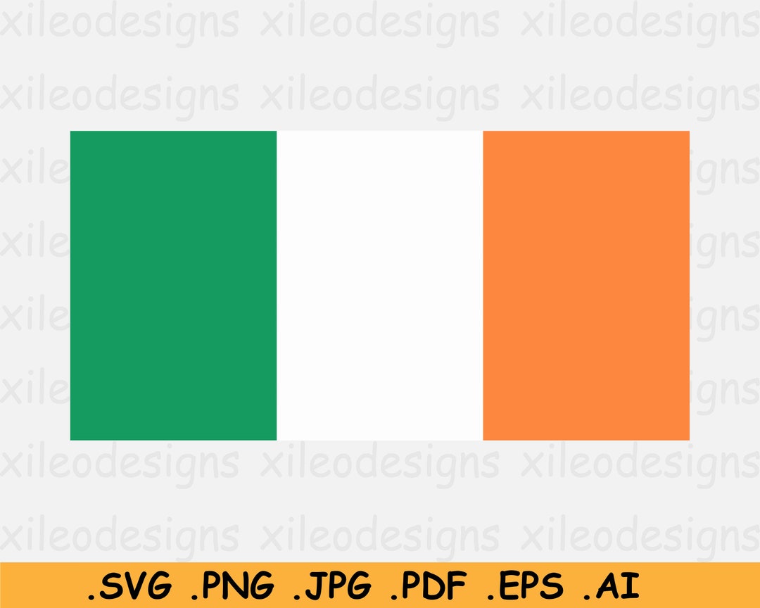 Ireland Flag SVG, Irish National Nation Country Banner, Cricut Cut File ...
