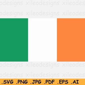 Ireland Flag SVG, Irish National Nation Country Banner, Cricut Cut File ...
