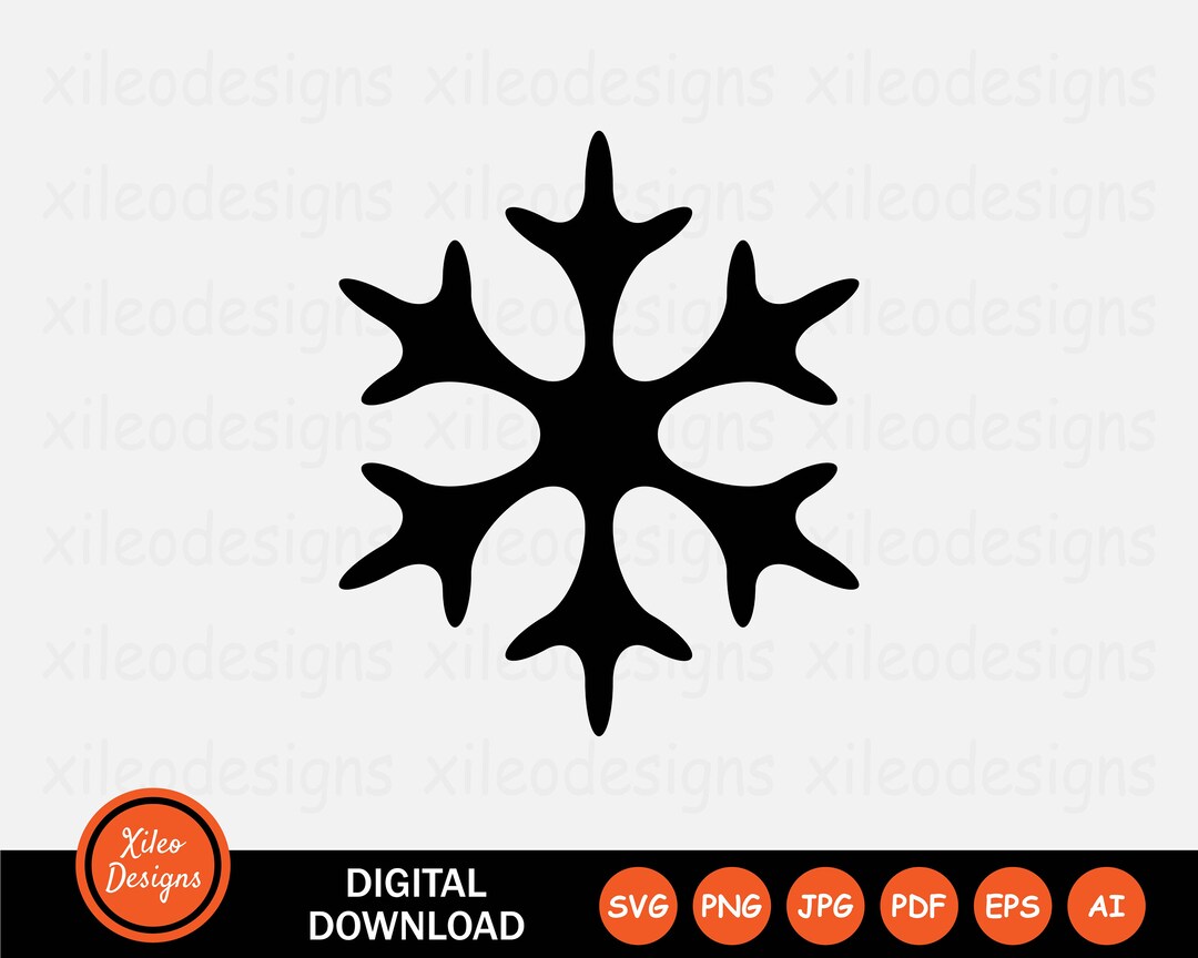 Snowflake Icon SVG Snow Flake Shape Christmas Winter Symbol Sign ...