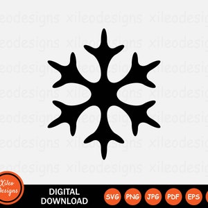 Snowflake Icon SVG Snow Flake Shape Christmas Winter Symbol Sign ...