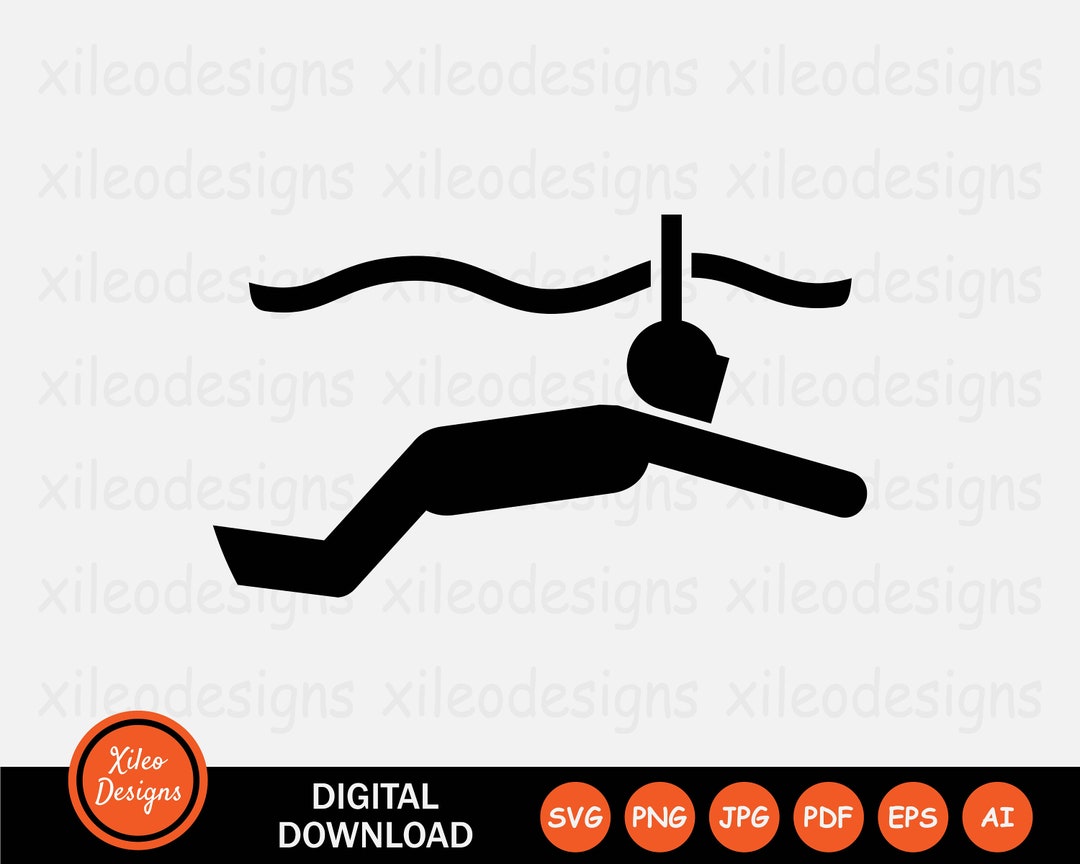 Snorkeling Icon SVG - Snorkel Man Dive Diving Water Sport Activity ...