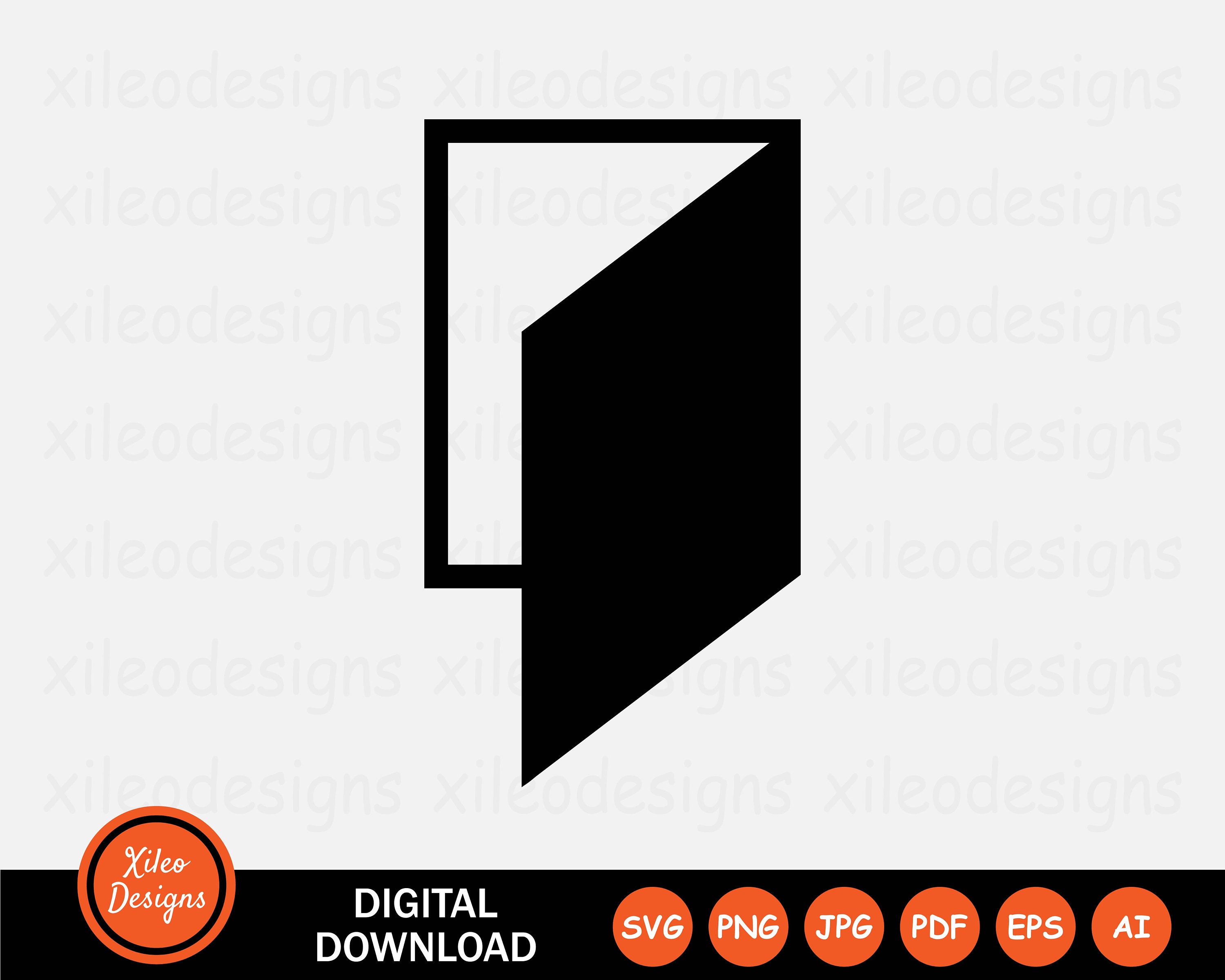 Exit Door Icon SVG Emergency Doorway Escape Entrance Sign Symbol Cricut ...