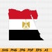 Egypt Flag Map SVG, Egyptian Digital SVG Map Flag, Country Nation ...
