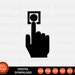 Push Button SVG Call Hand Finger Press Click Point Ring Doorbell Sign ...