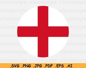 Uk Flag Circle Svg - Etsy