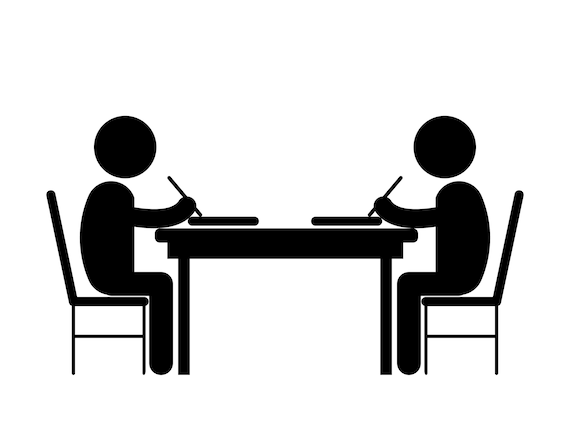 Stick Figure Student Writing