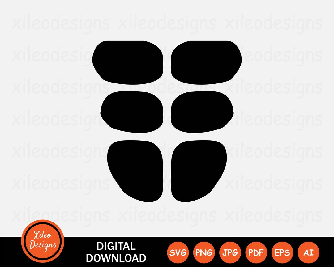 Abs Icon SVG Six Packs Abdominal Muscle Strong Body Ab Png Jpg Eps Ai ...