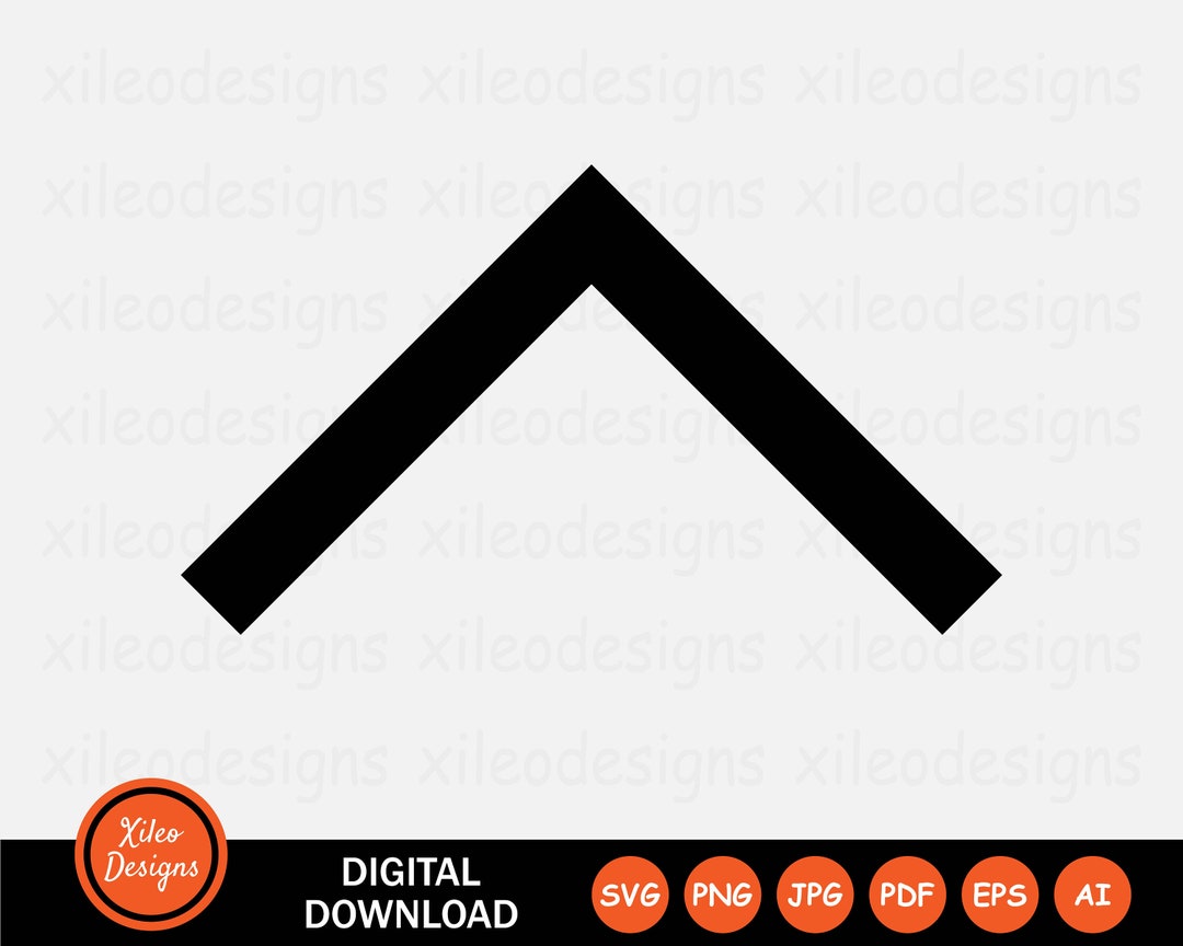 Caret up Symbol SVG Arrow Point Pointing up North Enter Digital Download Vector Sign Symbol ...