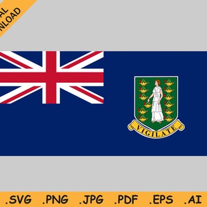 British Virgin Islands Flag SVG - BVI Banner, British Overseas ...