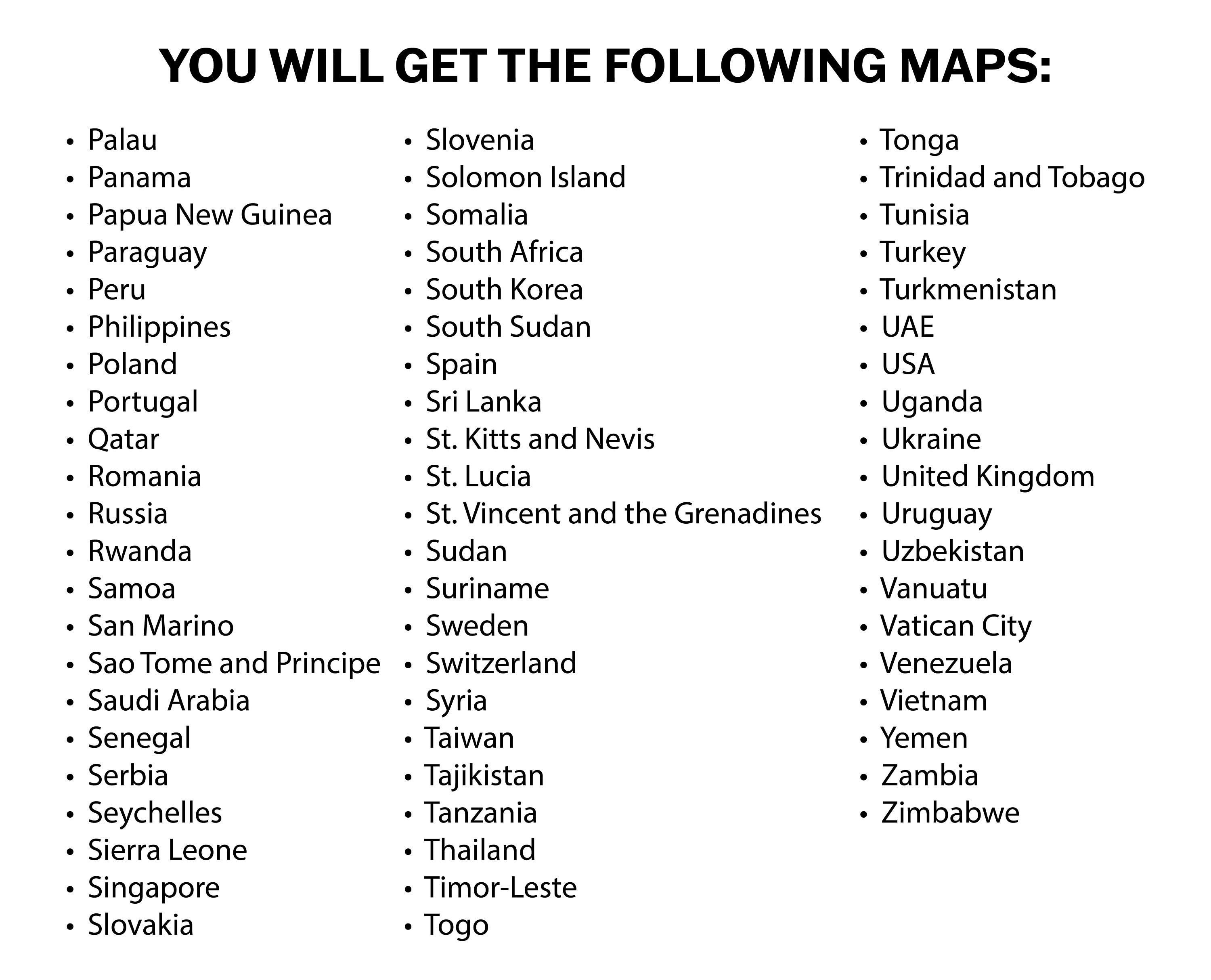 Individual World Countries Maps SVG, Country Nation National Map Solid ...