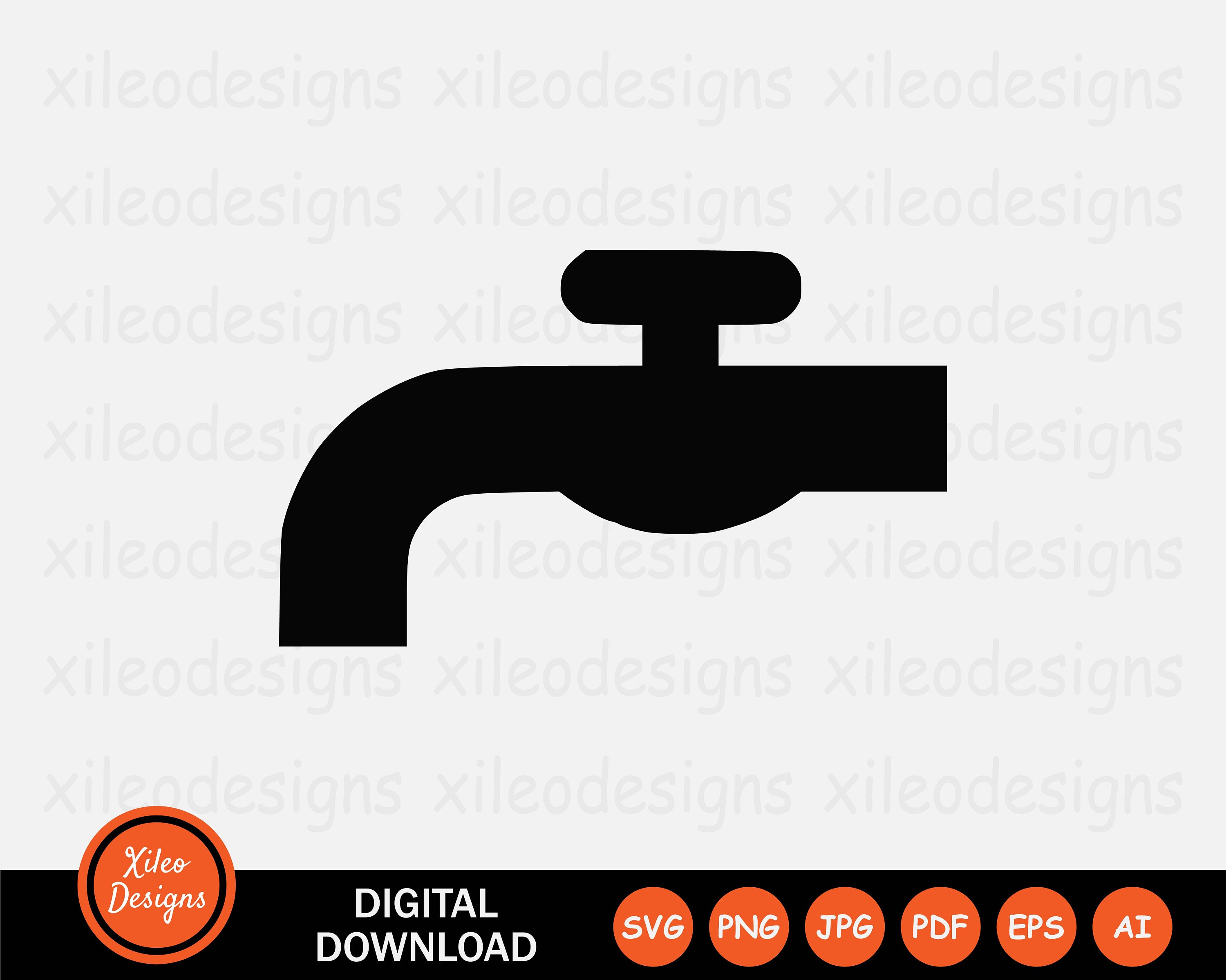 Tap SVG - Faucet Pumbling Spigot Sign Symbol Icon Graphic Clipart ...