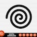 Spiral Icon SVG Swirl Spin Spinning Circle Motion Twirl Graphic Vector ...