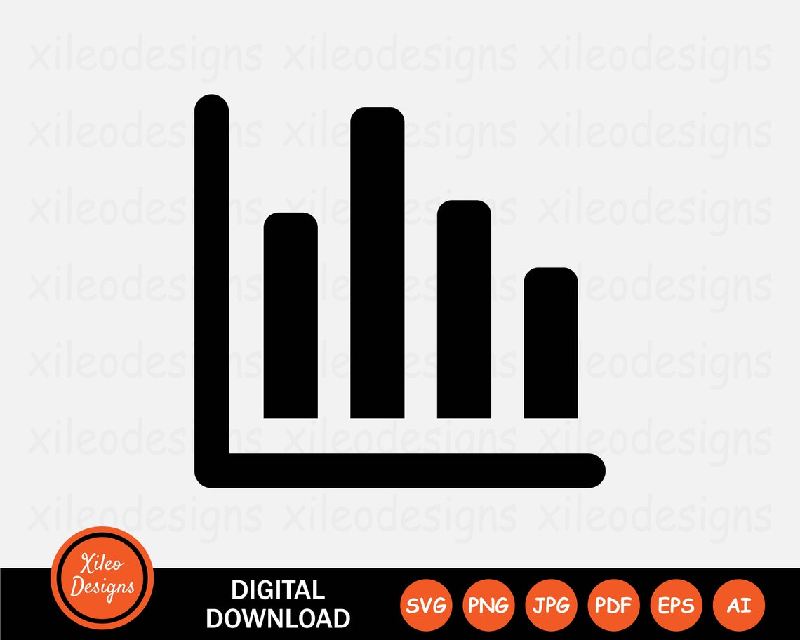 Chart Icon SVG Bar Diagram Graph Statistic Business Graphic Vector ...