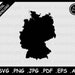Germany Map SVG, German Deutschland Country National Border Boundary ...