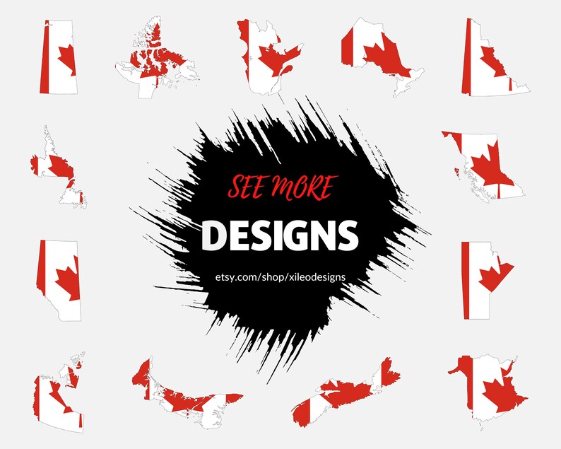 Nunavut Map Canada Flag SVG Canadian Territory Banner Shape - Etsy