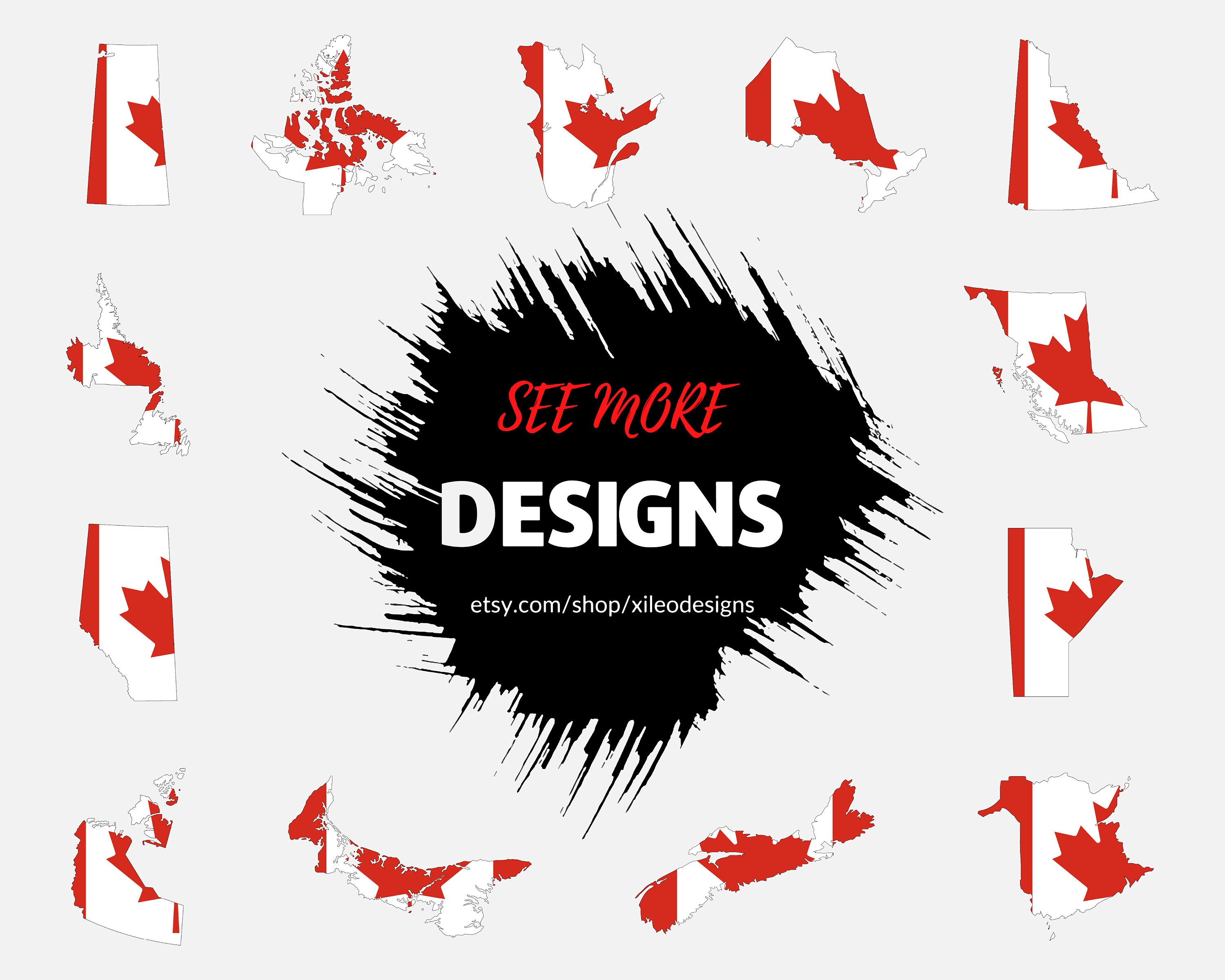 Nunavut Map Canada Flag SVG Canadian Territory Banner Shape | Etsy