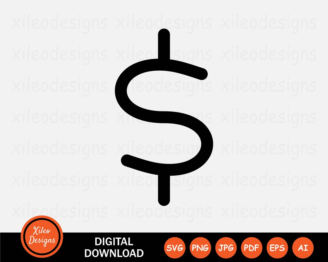 Money Sign Icon SVG Cash US Dollar USD Currency Finance Png Jpg Eps Ai ...