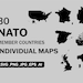 NATO Member Countries Maps SVG Bundle Set - Individual Country Nation ...