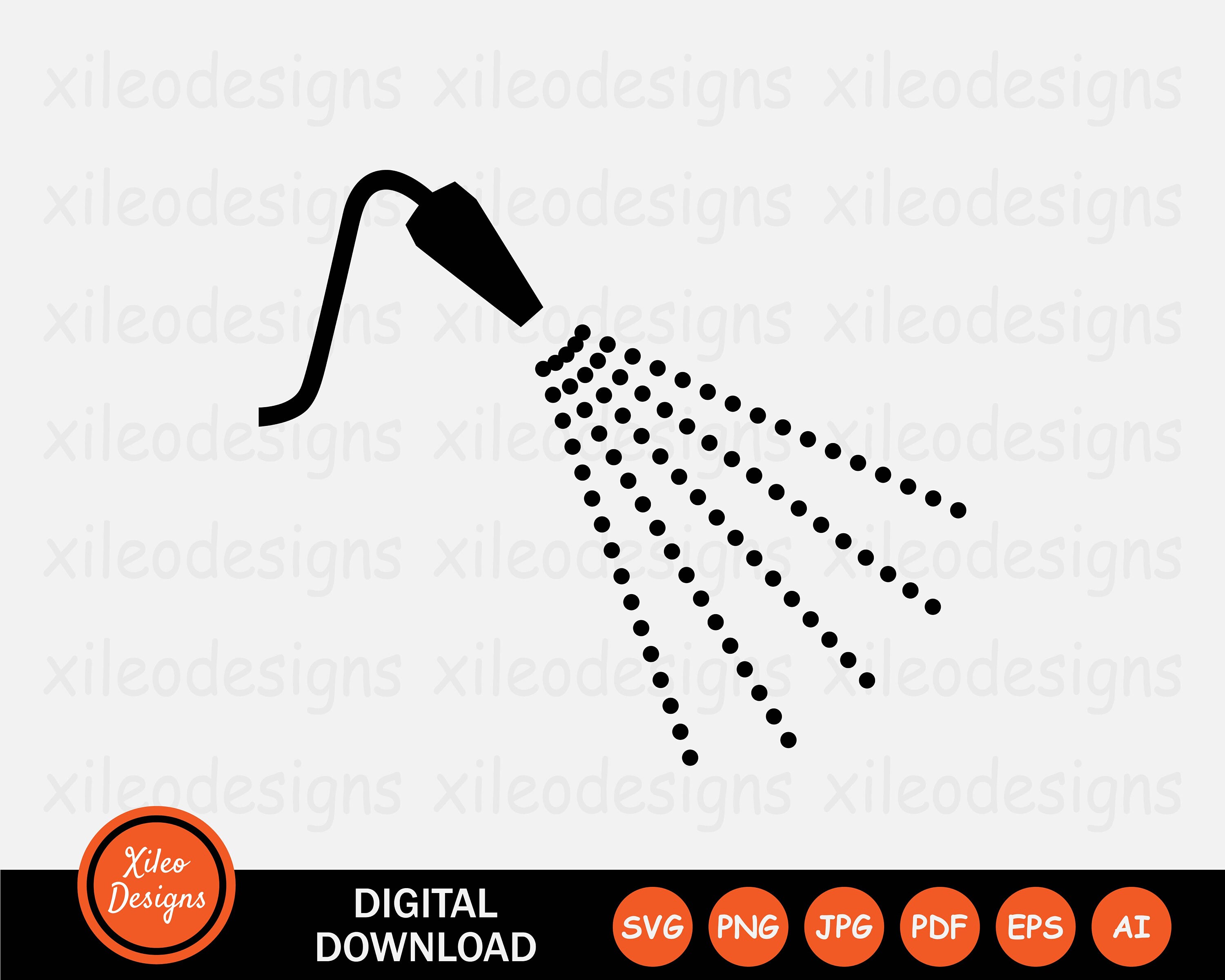 Bidet Icon SVG - Spray Hose Bathroom Attachment Splash Water Jet Symbol ...