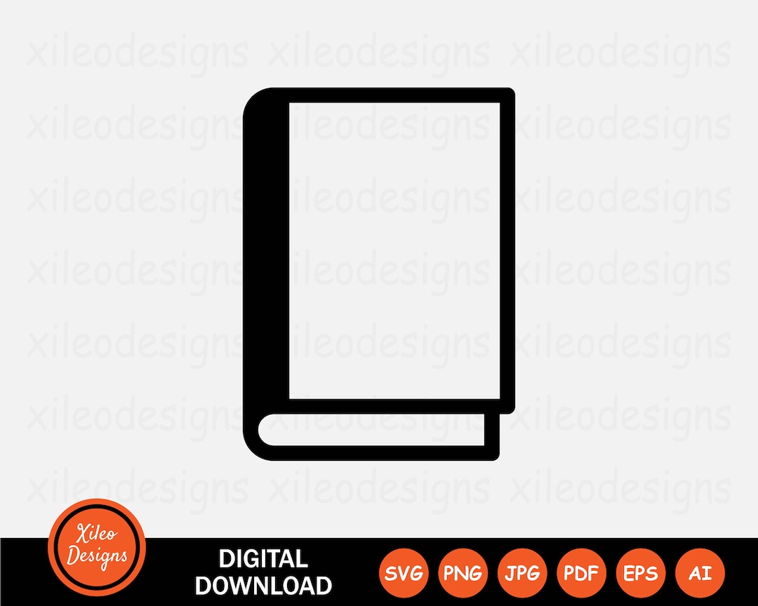 Book Icon SVG Dictionary Bible Novel Library Education Graphic Vector ...