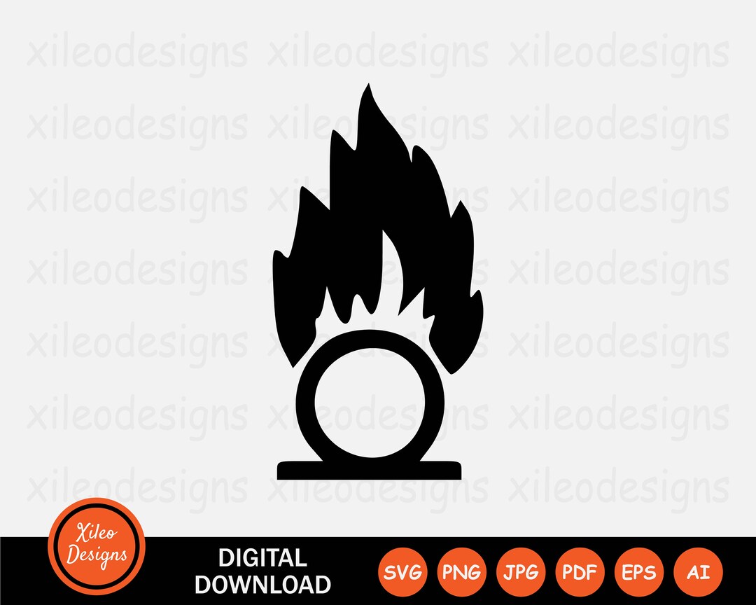 Fireball Icon SVG - Fire Ball Burn Burning Element Energy Power Hot ...