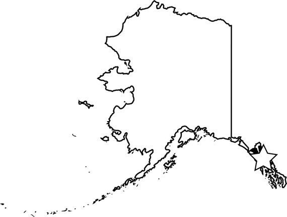 Alaska State Map Capital