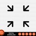 Four Arrows Point in Icon SVG 4 Arrow Pointer Zoom Out Png Jpg Eps Ai ...