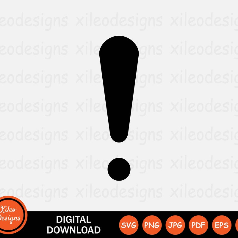 Exclamation Mark Svg - Etsy