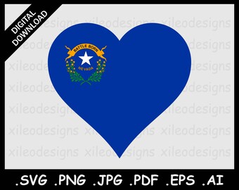 Nevada Flag Vector - Etsy