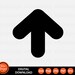 Arrow up Icon SVG Upload Direction Navigation Pointer Sign Symbol ...
