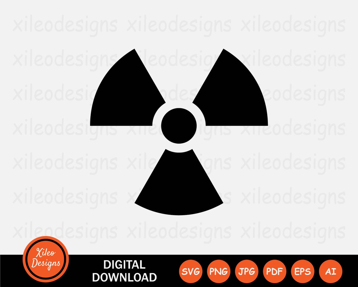 Radiation Symbol SVG Caution Safety Hazard Radioactive - Etsy