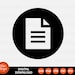 File Document Round Icon SVG Circle Text Page Paper Doc Sign Symbol ...